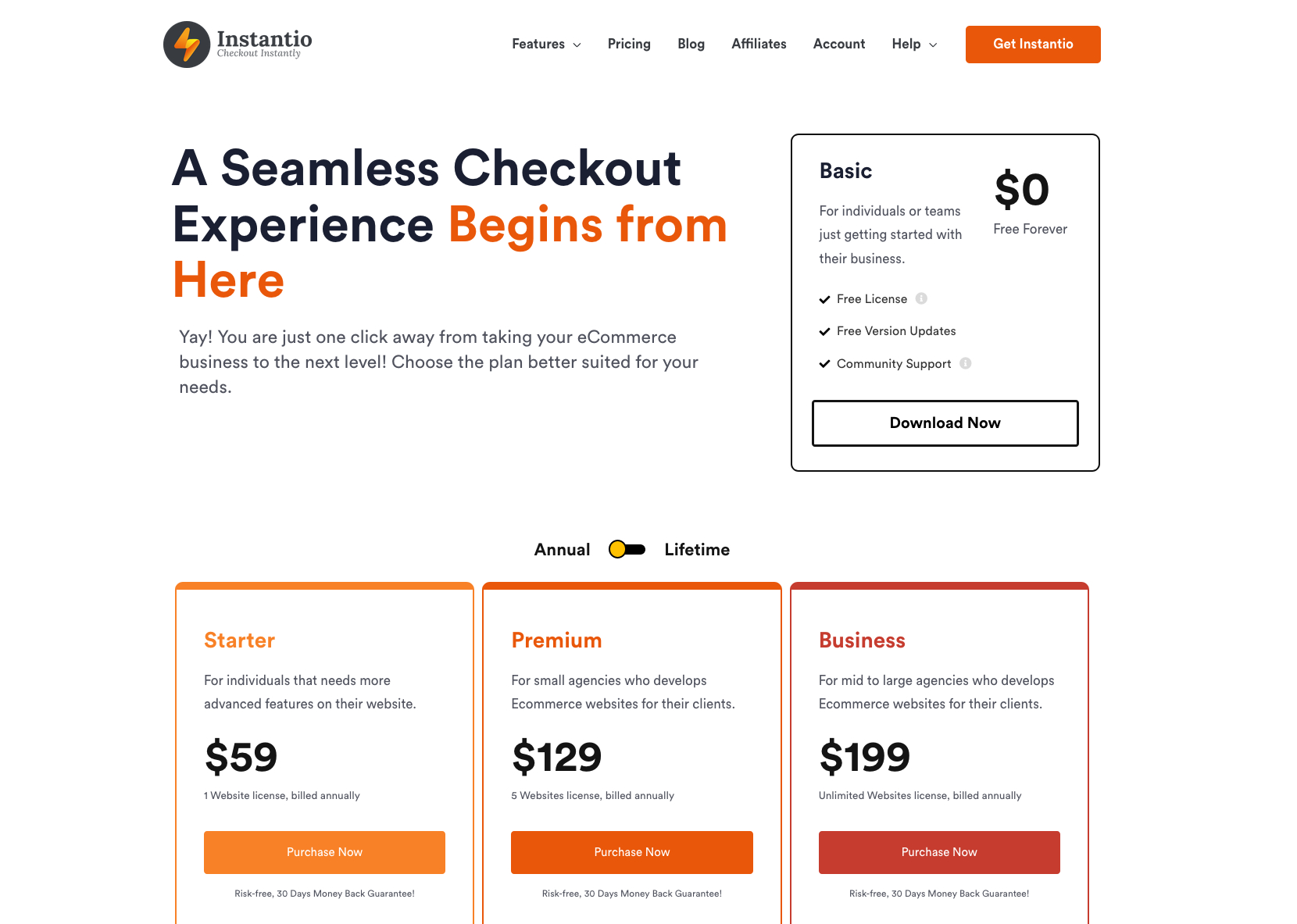 Instantio Pricing & Licenses