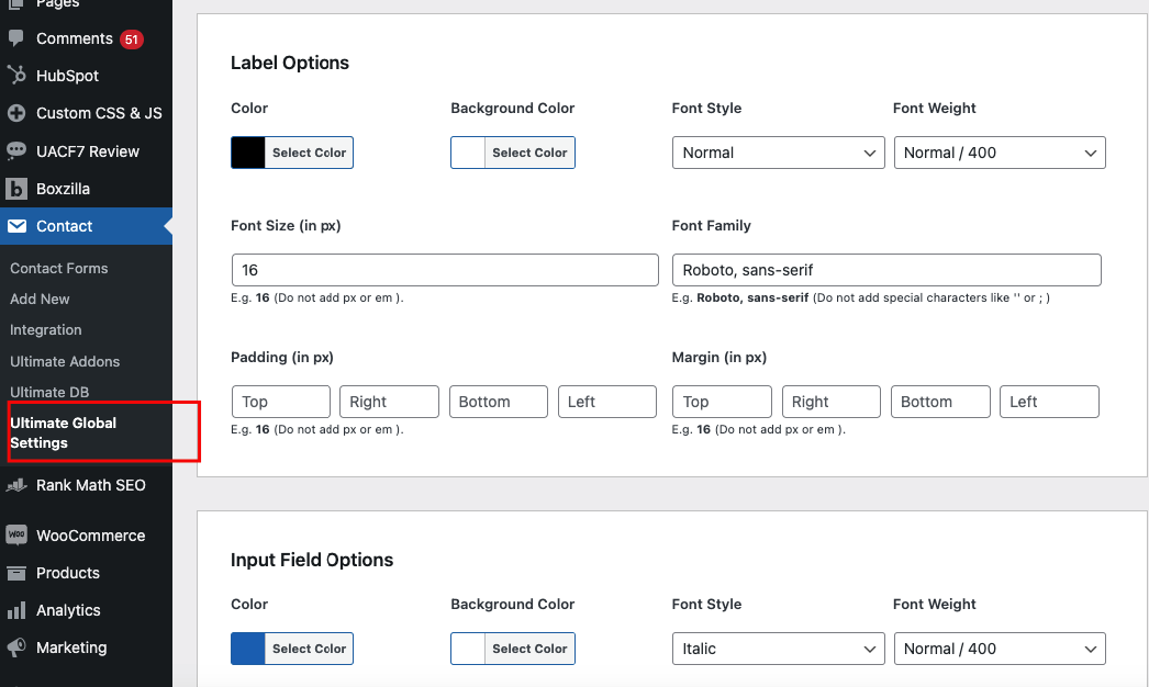 Global Form Styler For Contact Form 7 - Themefic