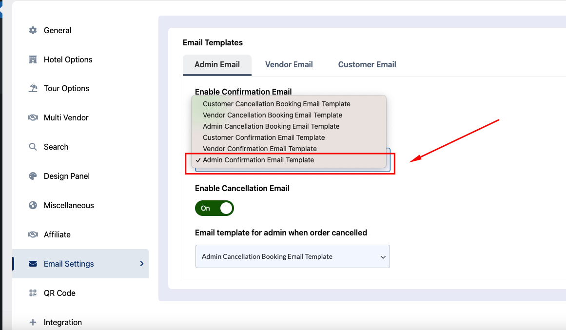 Emails Settings - Themefic