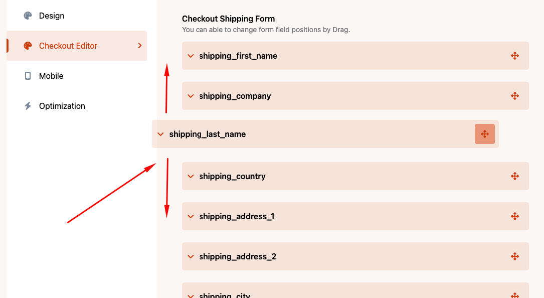 Maneuvering The Checkout Field Editor Becomes Easier - Themefic