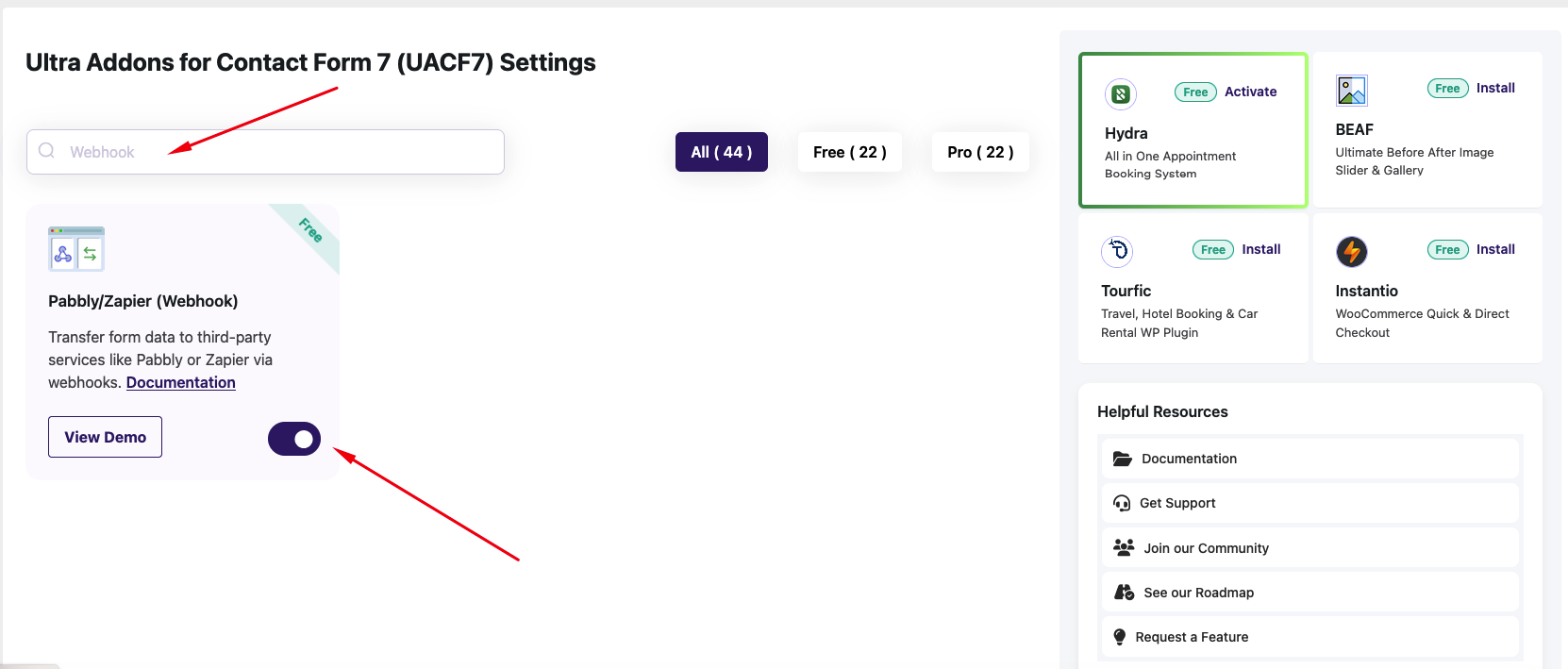 Contact Form 7 Webhook - Themefic