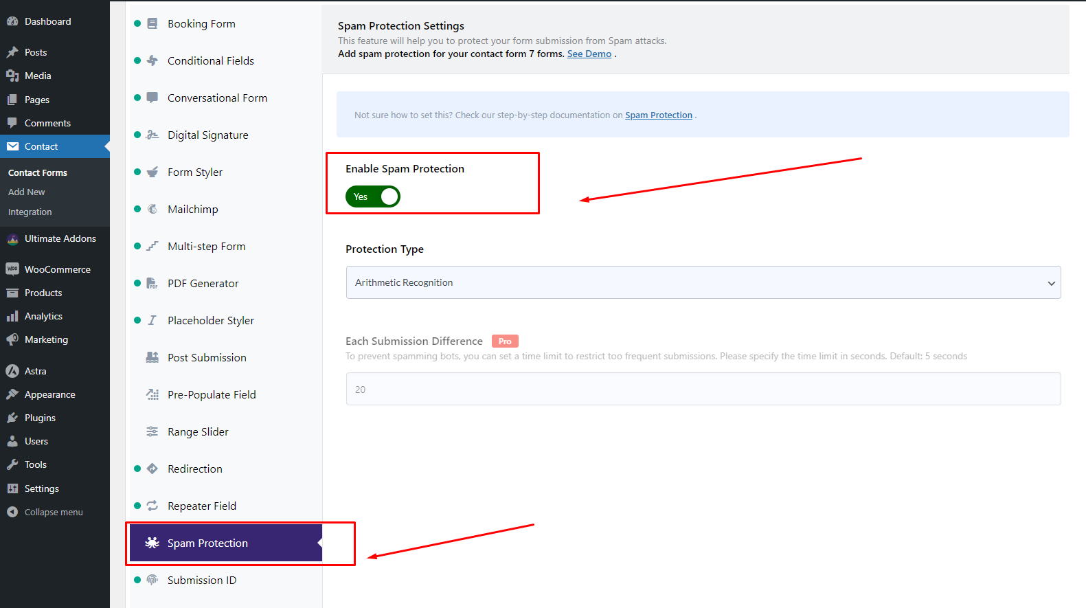 Spam Protection - Themefic
